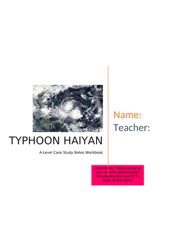 Typhoon Haiyan Case Study and Workbook | Teaching Resources