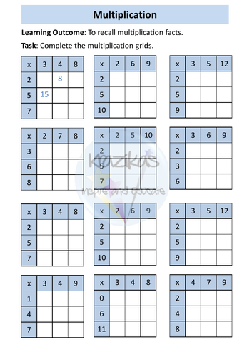 Multiplication: AQA Entry Level 3 Maths | Teaching Resources
