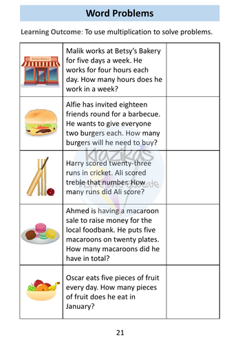 Multiplication: AQA Entry Level 3 Maths | Teaching Resources