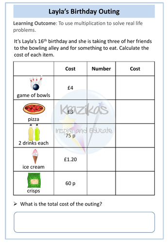Multiplication: AQA Entry Level 3 Maths | Teaching Resources