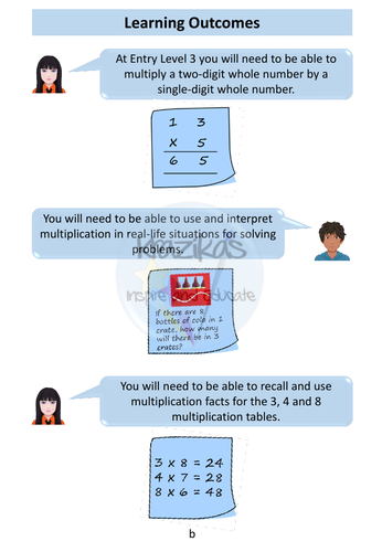 Multiplication: AQA Entry Level 3 Maths | Teaching Resources