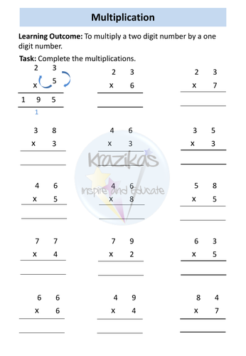 Multiplication: AQA Entry Level 3 Maths | Teaching Resources