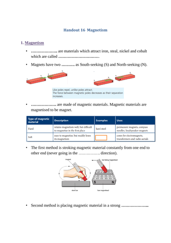IGCSE Physics Magnetism CIE | Teaching Resources