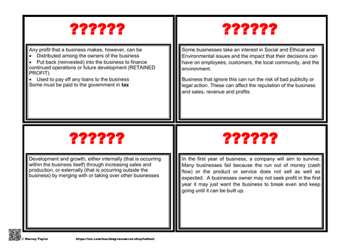 Business Objectives (SMART) - GCSE / iGCSE Business - Full Lesson ...