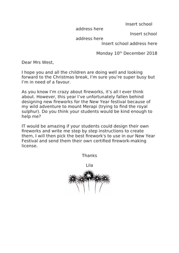 Instruction writing fire safety/bonfire night. DT/ART. Children at home ...