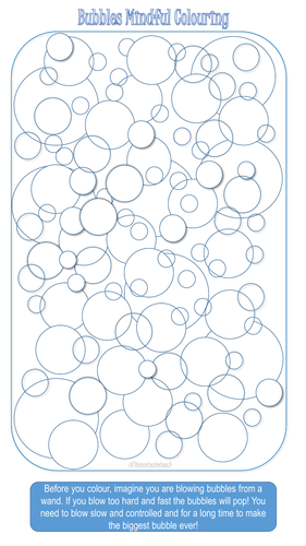 Bubbles Mindful Colouring | Teaching Resources