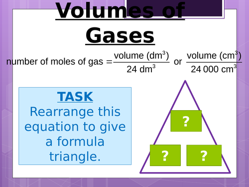 Lesson 4: Calculating the Volumes of Gases | Teaching Resources