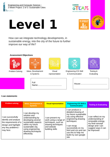 Year 8 sustainable project all 3 resources | Teaching Resources