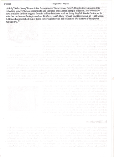 Margaret Fell (1614-1702) | Teaching Resources