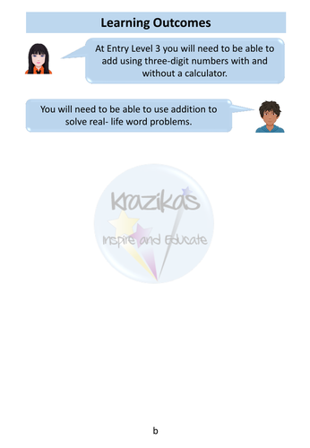 Addition to 1000: AQA Entry Level 3 Maths | Teaching Resources