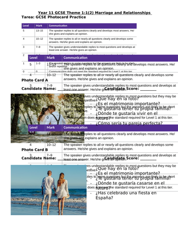 GCSE Spanish 'Relationships and Marriage' | Teaching Resources