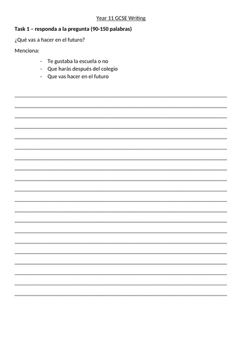 GCSE Spanish 'Estudias En El Futuro' | Teaching Resources