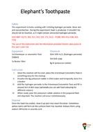 Lab Activity: Elephants Toothpaste Chemical EXPERIMENT Science ...