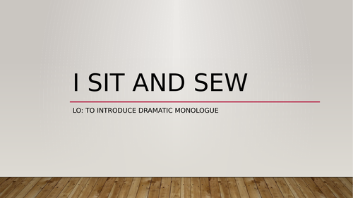 I Sit and Sew by Alice Dunbar Nelson | Teaching Resources