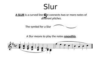 Ties and Slurs in Music | Teaching Resources