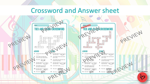 Ties and Slurs in Music - PowerPoints, Handouts & 11 Worksheets ...