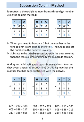 Subtraction: AQA Entry Level 3 Maths | Teaching Resources
