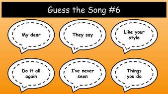 Guess the Song | Teaching Resources