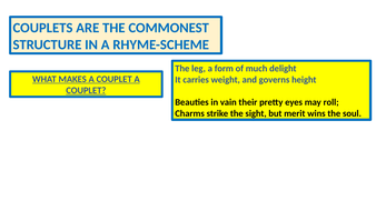 Rhyming Couplets | Teaching Resources