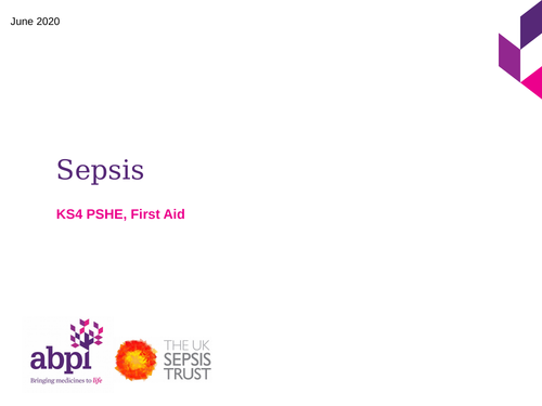 KS4 sepsis lesson plan (PSHE, First aid) | Teaching Resources