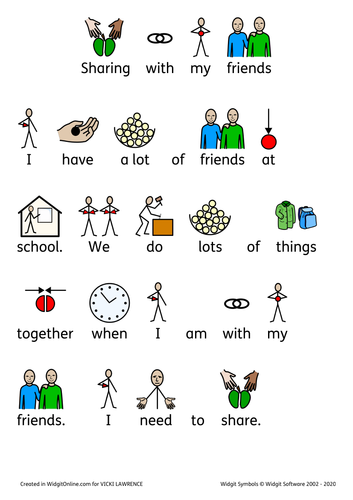 Sharing with my friends social story | Teaching Resources