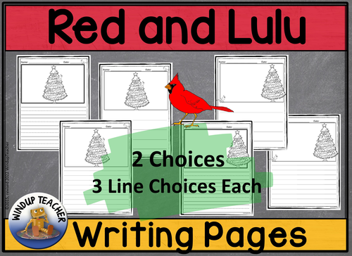 Red and Lulu Activity Sheets Printable Picture Book Activities for ...