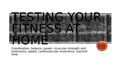 Test fitness at home-virtual sports day | Teaching Resources