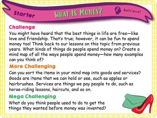 Money PSHE - Introduction | Teaching Resources