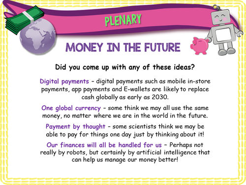 Money PSHE - Introduction | Teaching Resources