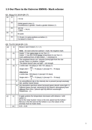 Our Place in the Universe - WJEC Applied Science Single Award ...