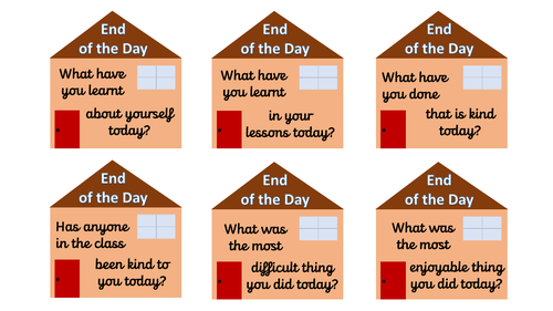 End of Day Questions | Teaching Resources