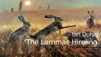 Duhig, 'The Lammas Hireling' | Teaching Resources