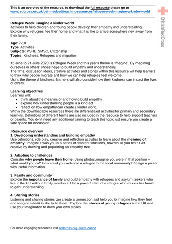 Understanding migration and refugees | Teaching Resources