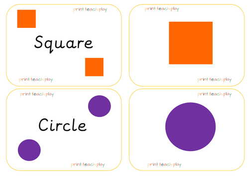 Shape Matching Flashcards | Teaching Resources