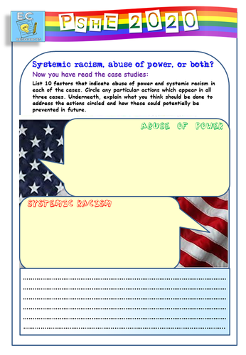 Black Lives Matter PSHE Home Learning | Teaching Resources