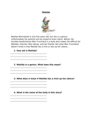 Matilda Comprehension | Teaching Resources