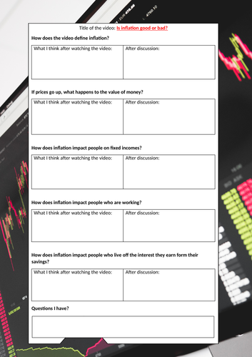 Inflation and Income - 1.5.4 | Teaching Resources