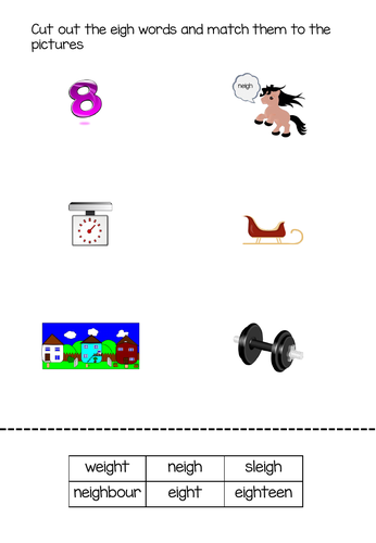 eigh sound introduction - phase 5 phonics | Teaching Resources