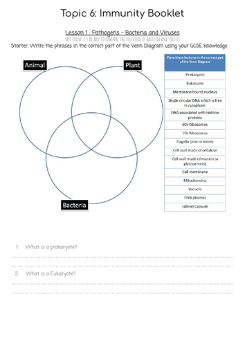 The Immune Response | Teaching Resources