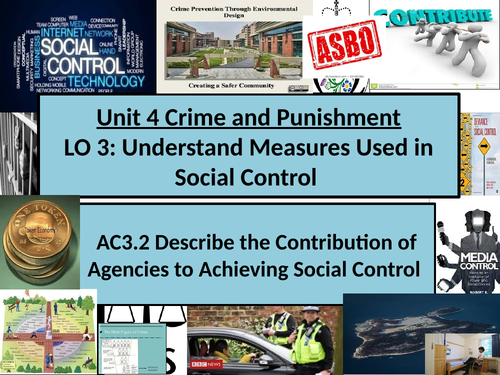 Criminology (NEW SPEC)Unit 4-AC3.2 Achieving Social Control- Lesson & Activities | Teaching ...