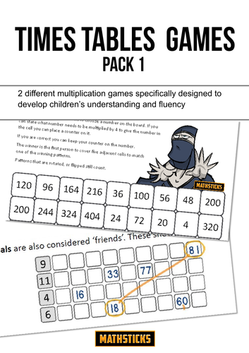 Times Tables Activities - Twin Pack | Teaching Resources