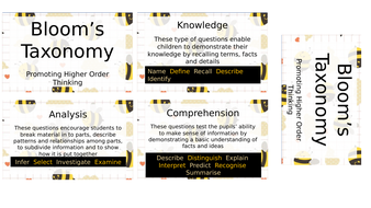 Bloom's Taxonomy Question Cards | Teaching Resources