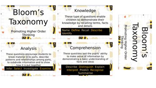 Bloom's Taxonomy Question Cards | Teaching Resources
