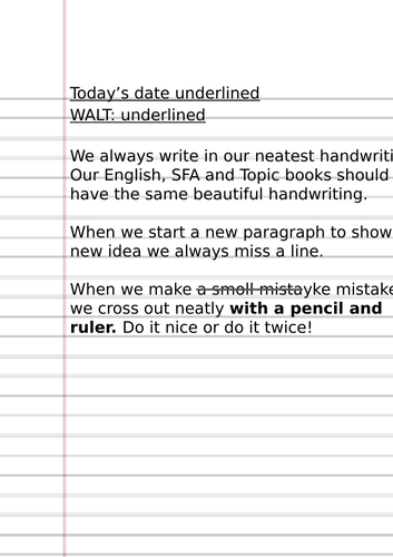 Bookwork expectations for KS2 | Teaching Resources