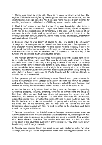 A Christmas Carol Opening as LP1 Q3 Structure | Teaching Resources