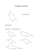 Pythagoras Theorem - Statement, Practice and Proof | Teaching Resources