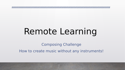 Music Composing Projects for KS3 and KS4 music classes | Teaching Resources