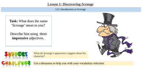 A Christmas Carol - Introducing Scrooge | Teaching Resources