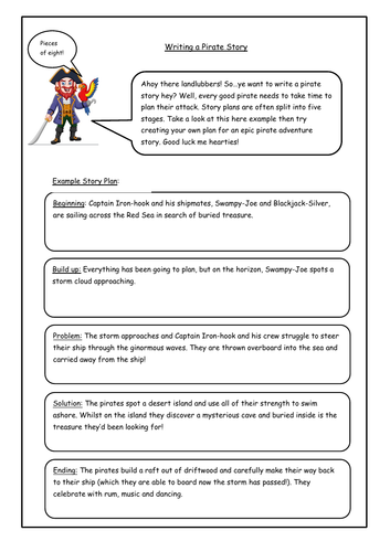 (KS2) Writing a Pirate Story | Teaching Resources
