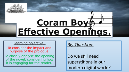 Coram Boy SOW | Teaching Resources